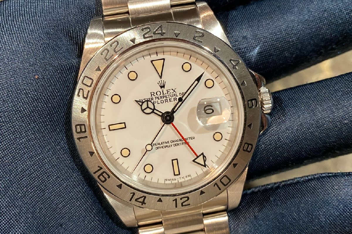 第1488回 おすすめセミヴィンテージ！良個体！エクスプローラーII 16570 白文字 E番 シングルトリチウムのご紹介！！ ｜高級腕時計の ...
