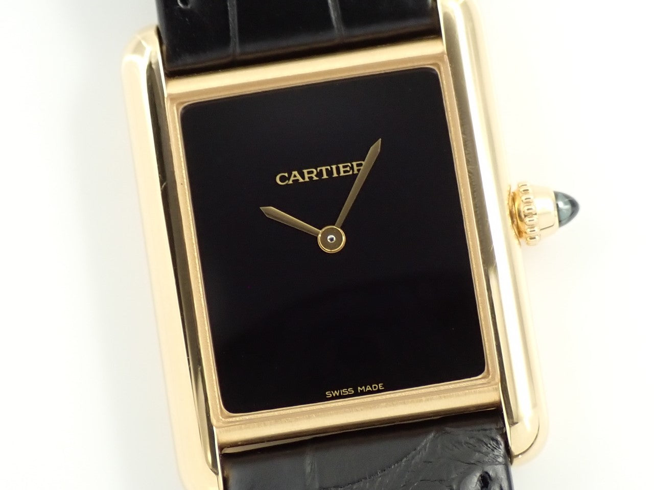 Cartier Tank Louis Cartier Watch Ref.WGTA0091 18KYG Black Dial